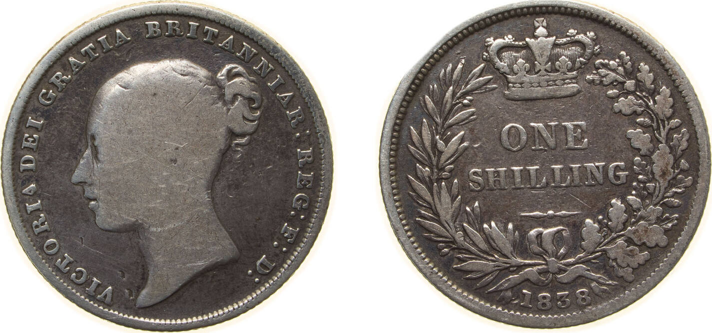Great Britain United Kingdom 1838 1 Shilling - Victoria (1st portrait ...