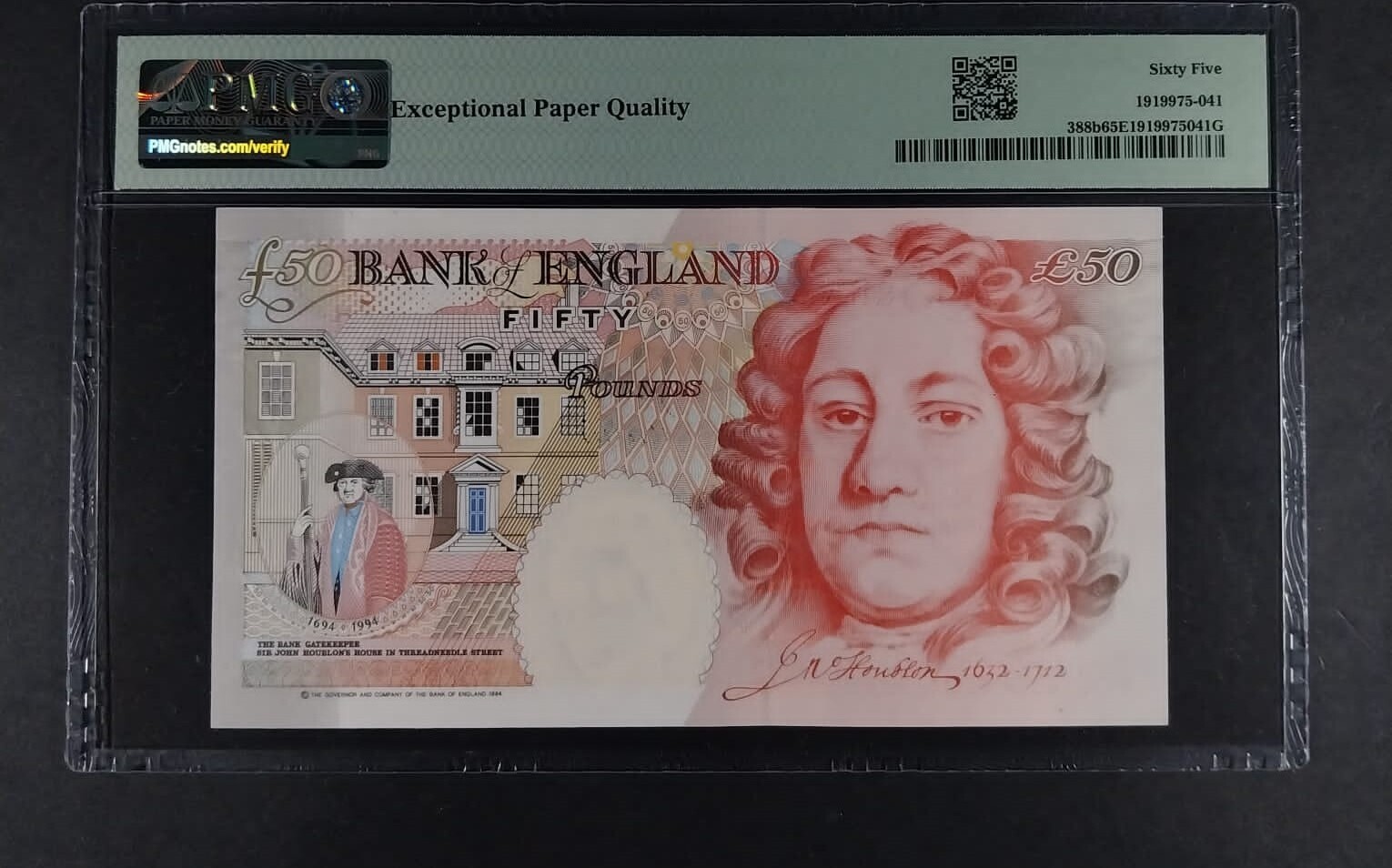 GREAT BRITAIN 50 POUNDS 1994 BANK OF ENGLAND. Queen. PMG 65 EPQ | MA-Shops