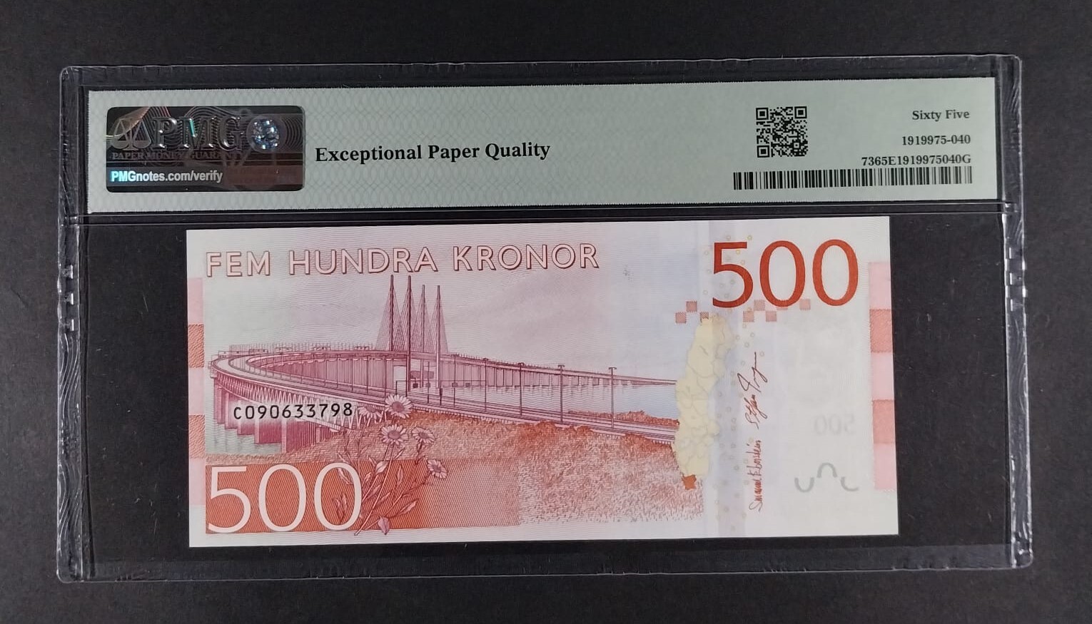 SWEDEN 500 KRONOR 2016 SVERIGES RIKSBANK. Birgit Nilsson. PMG 65 EPQ ...