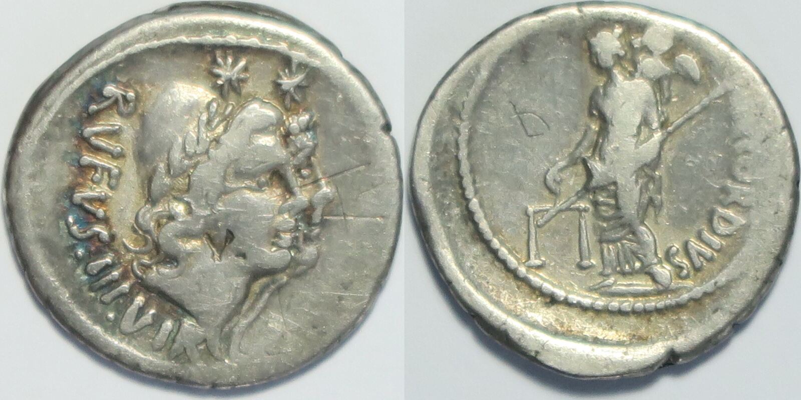 Italy Denarius 46 BC Manius Cordius Rufus Fine-VF | MA-Shops