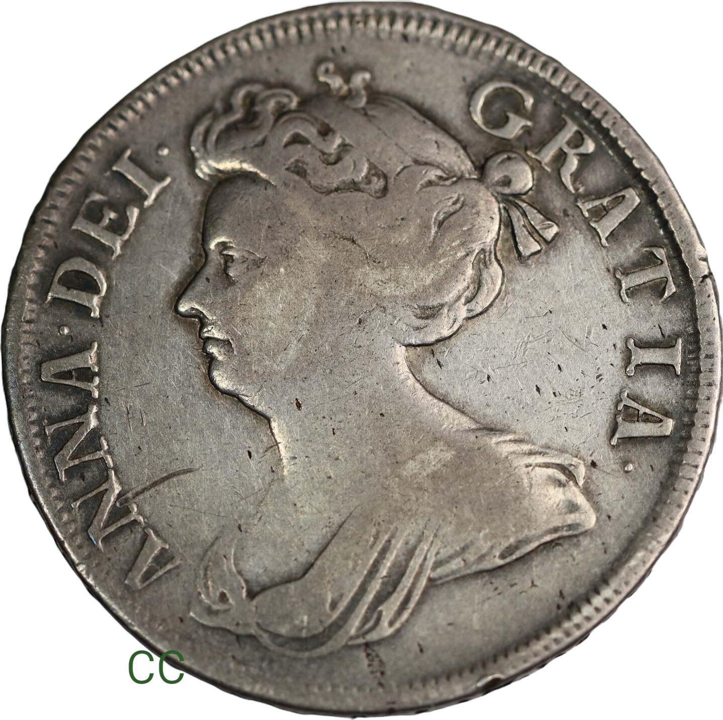 Great Britain Halfcrown 1710 Queen Anne Fine-gFine | MA-Shops