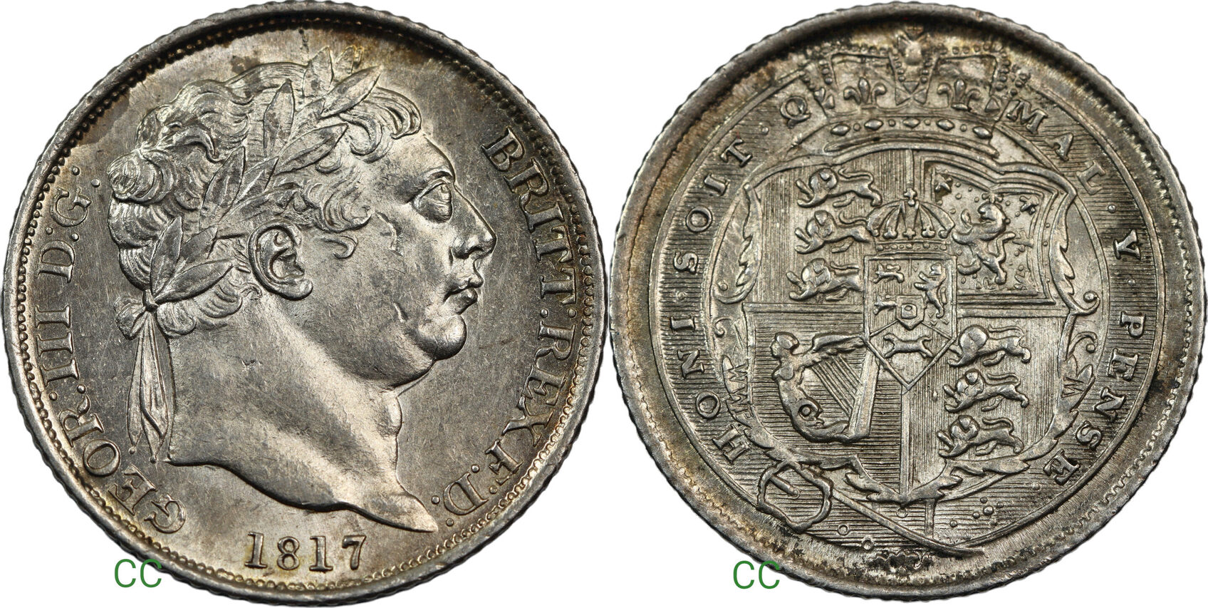 Great Britain Sixpence 1817 George III gEF-aUNC | MA-Shops