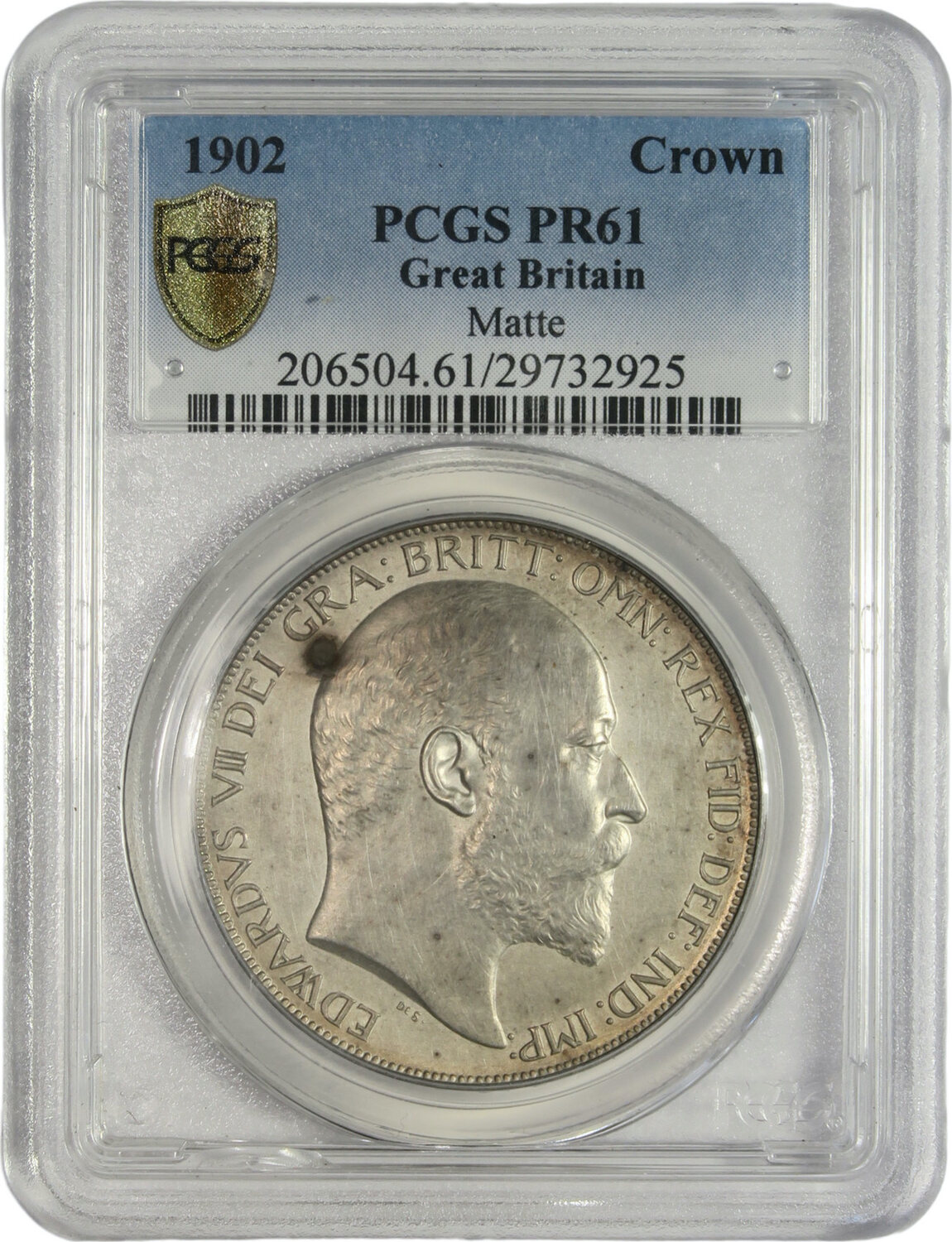 Great Britain Crown 1902 Edward VII Matt PP | MA-Shops