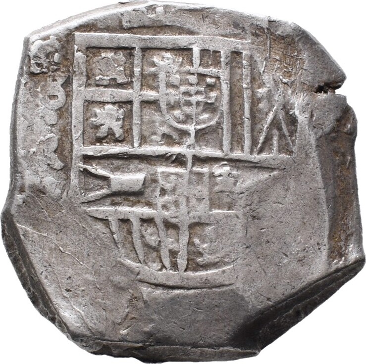 Spanien Cob 8 Reales R, Sevílla. Philip III. 1598-1621. Ship Treasure. Sehr schön | MA-Shops