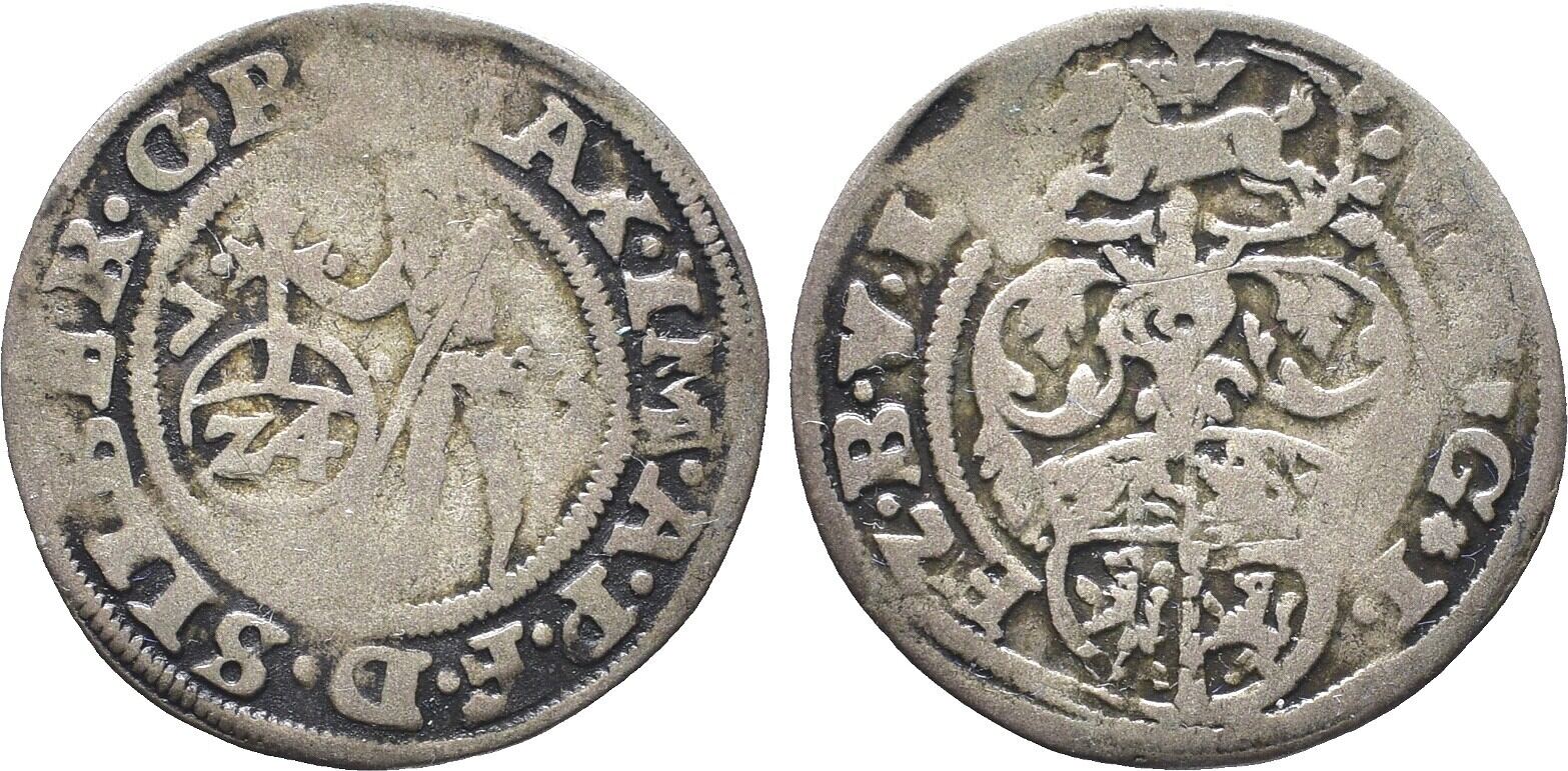 Braunschweig Wolfenbüttel Silbergroschen zu 1/24 Taler 1573. Julius ...