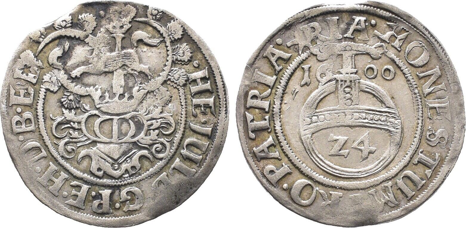Braunschweig Wolfenbüttel 1/24 Taler 1600, Andreasberg. Heinrich Julius ...