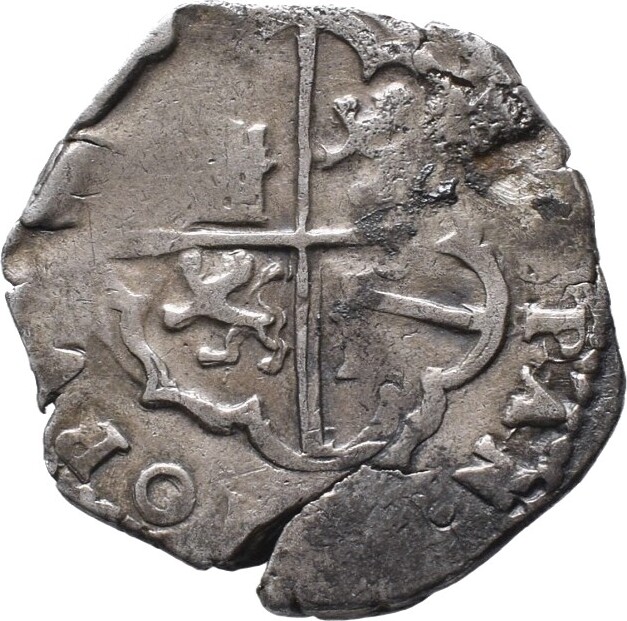Spanien Cob 2 Reales OTC, Toledo. Philip IV. 1621-1665. Ship Treasure. Sehr schön | MA-Shops