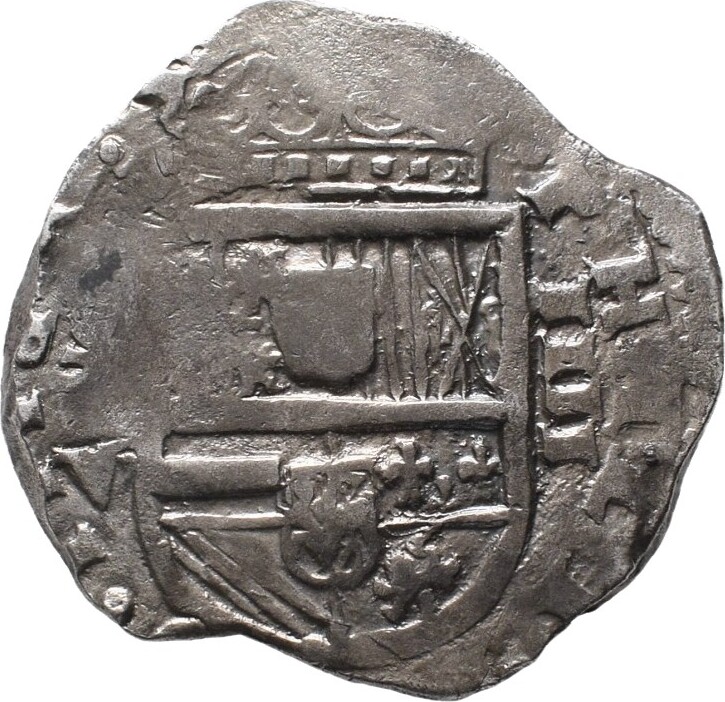 Spanien Cob 4 Reales SV, Sevilla. Philip III. 1598-1621. Ship Treasure. Sehr schön | MA-Shops