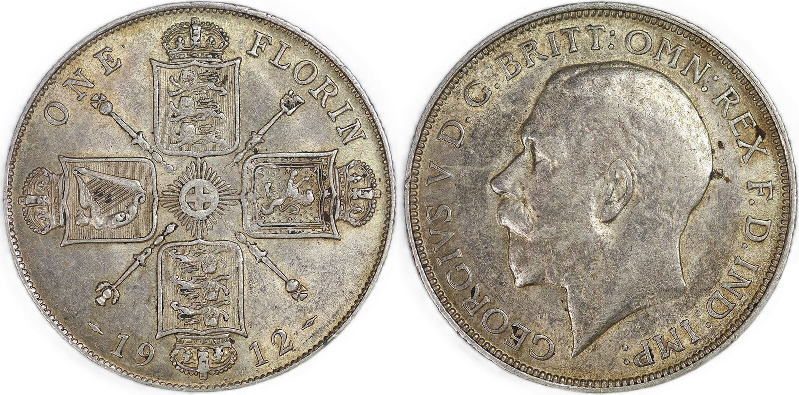 Great Britain Florin 1912 George V VF+ | MA-Shops