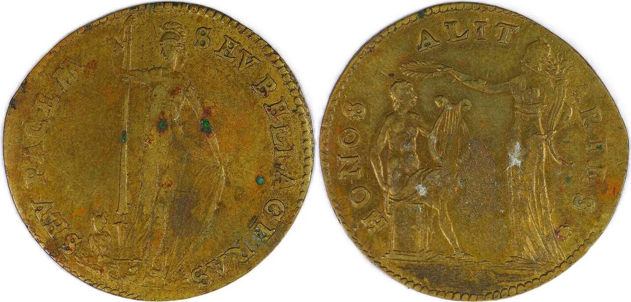 Germany Historical medal / Jeton 1586-1635 Apollo und Honos / Minerva ...