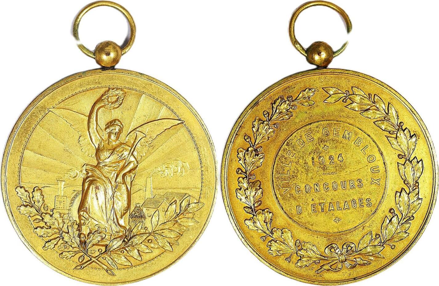 Belgium Historical medal 1924 Stadt Gembloux – Schaufensterwettbewerb ...