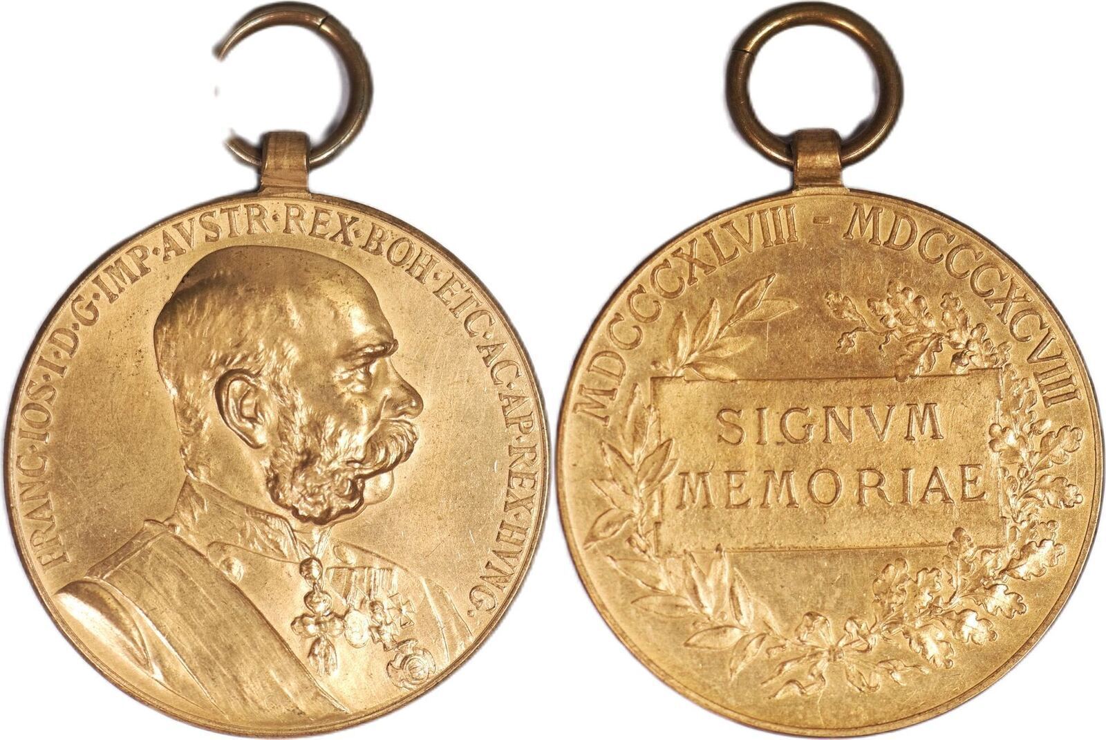 Austria Historical medal 1898 Franz Joseph I – Kaiser von Österreich ...