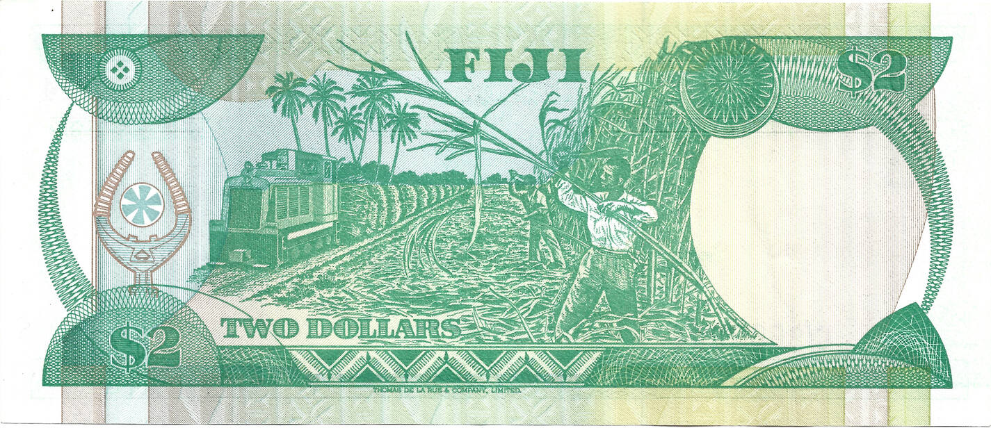 Fiji 2 Dollars 1983 Queen Elizabeth II - Barnes & Siwatibau UNC | MA-Shops