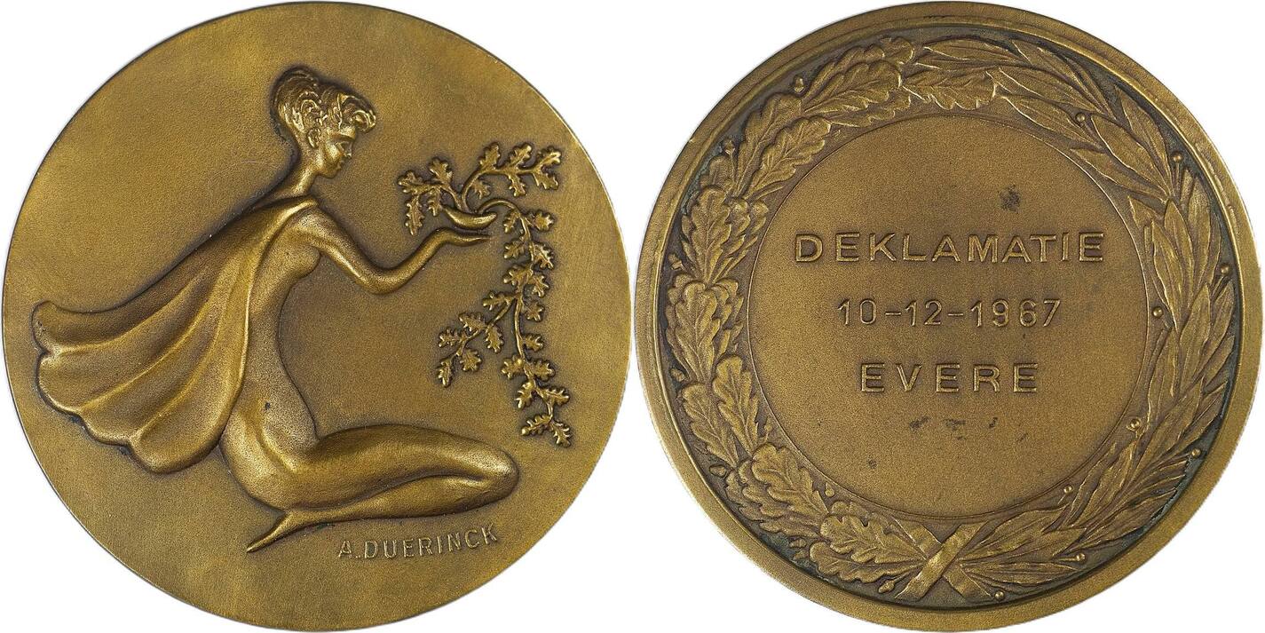 Belgium Historical medal 1967 Deklamatie Evere aUNC | MA-Shops