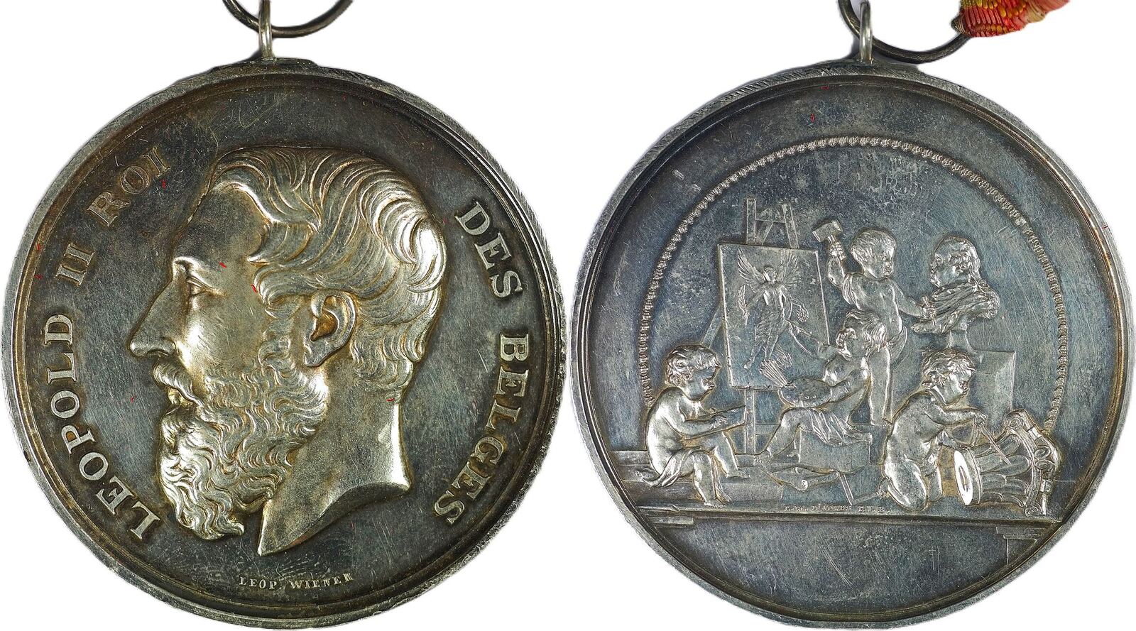 Belgium Historical silver medal N.D (1865-1880) Leopold II - Preis ...