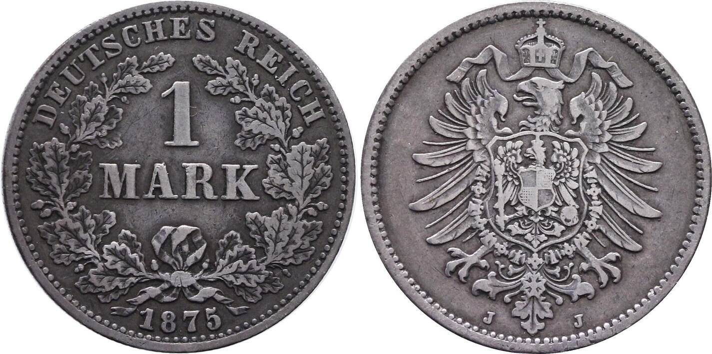 1 Mark 1875 J sehr schön+ | MA-Shops