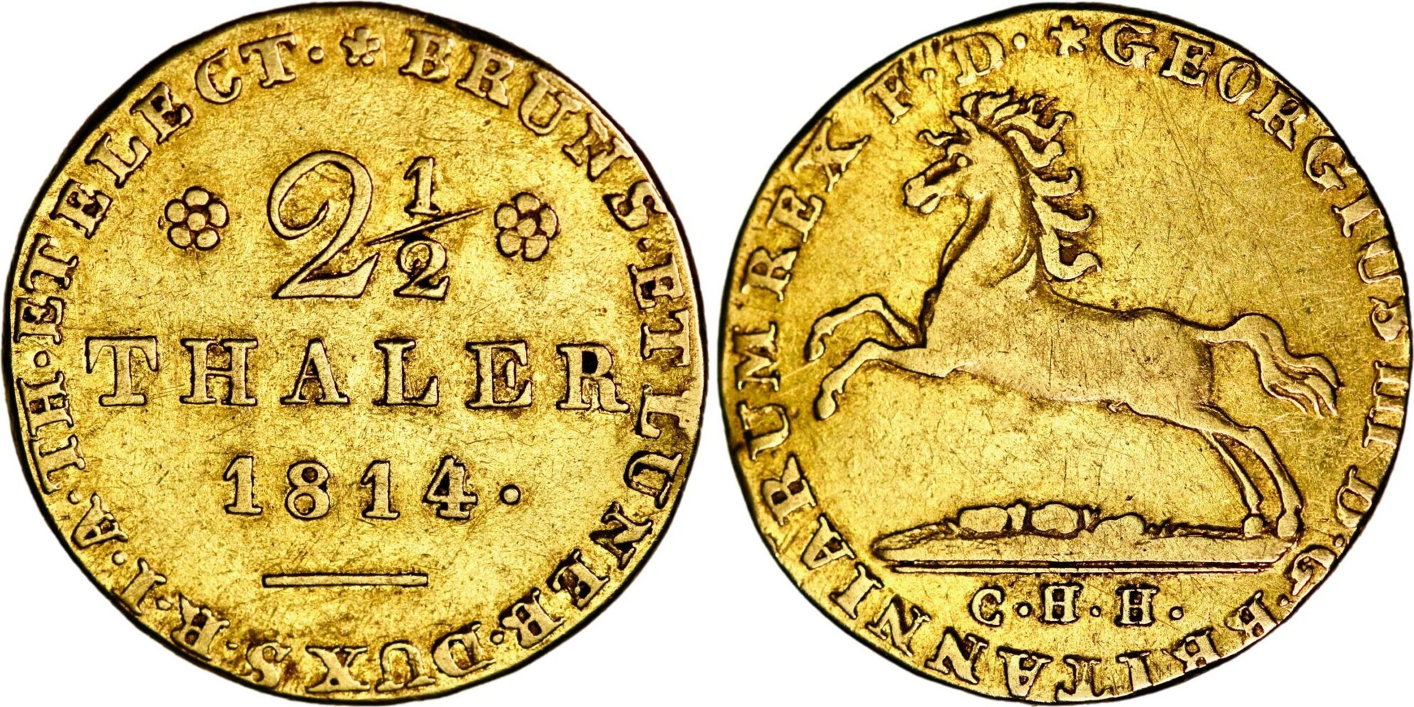 2 1/2 thaler 1814 Germany (gold!) | MA-Shops