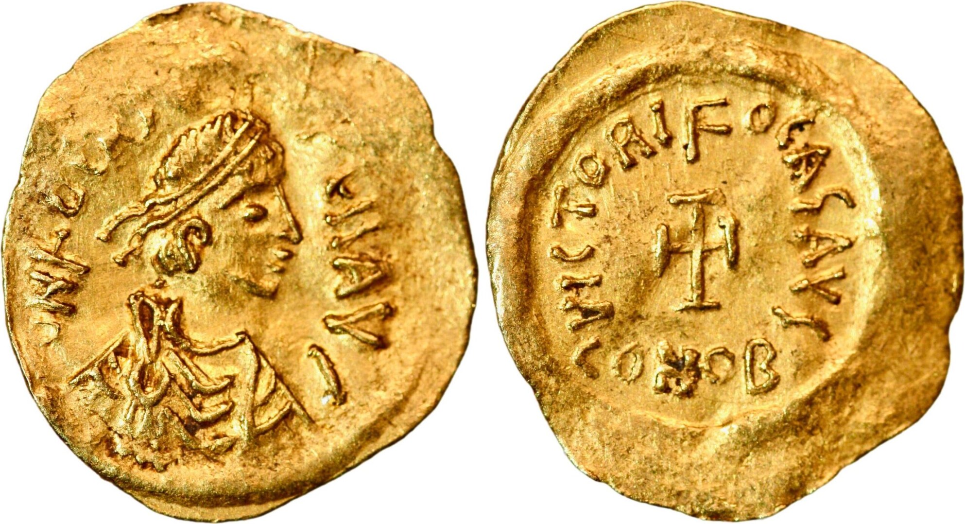 Tremissis 603-607 n. Chr. (gold!) from Emperor Phocas | MA-Shops