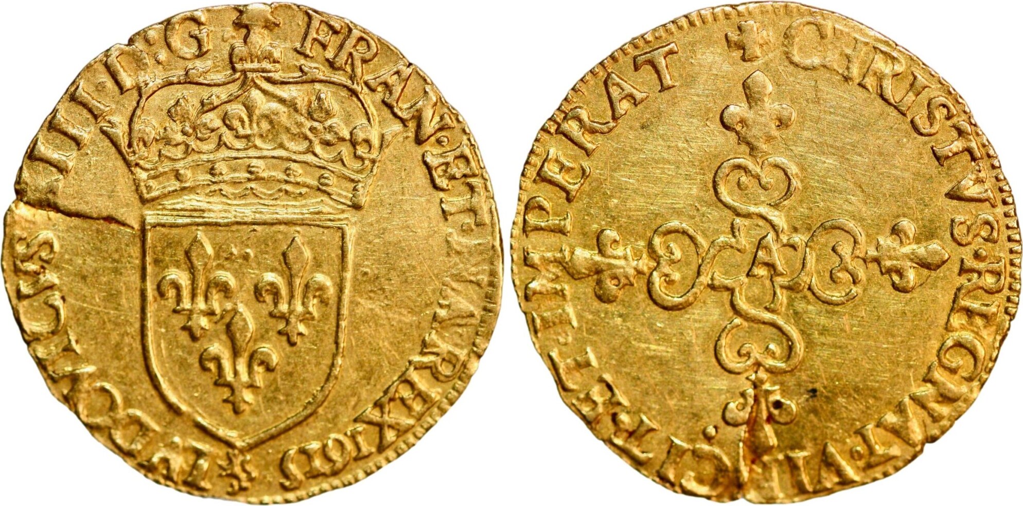 1610-1643 France, ecu d’or (gold!) | MA-Shops