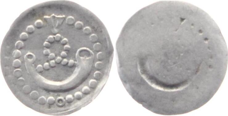 Württemberg Einseitiger Pfennig Graf Ulrich V. 1433-1480. sehr schön ...