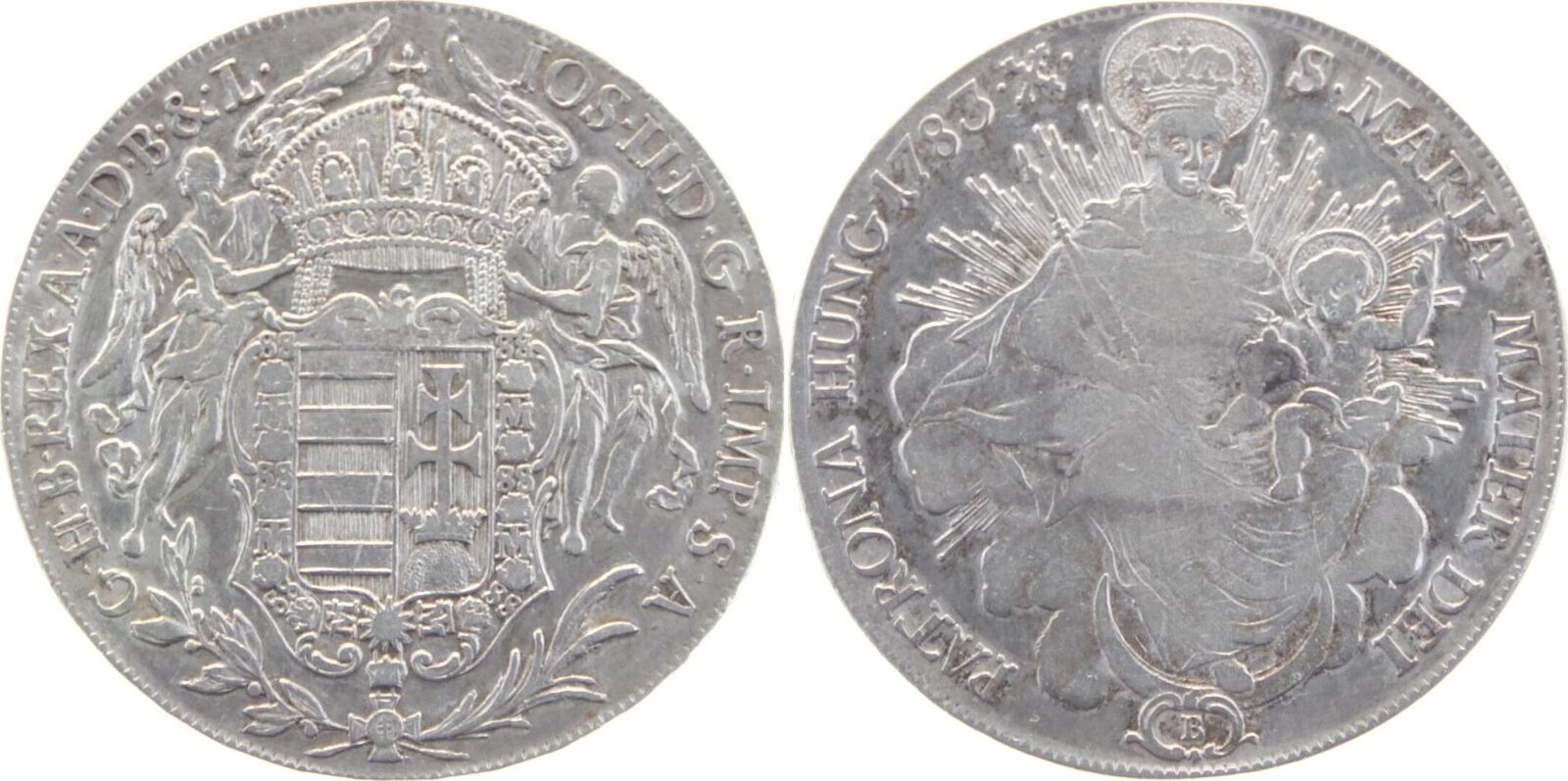 Haus Habsburg Taler 1783 Joseph II., Mitregent 1765-1780, allein 1780 ...