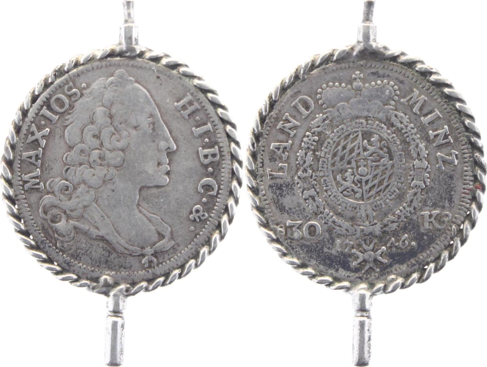 Bayern 30 Kreuzer 1746 Maximilian III. Joseph 1745-1777. sehr schön ...