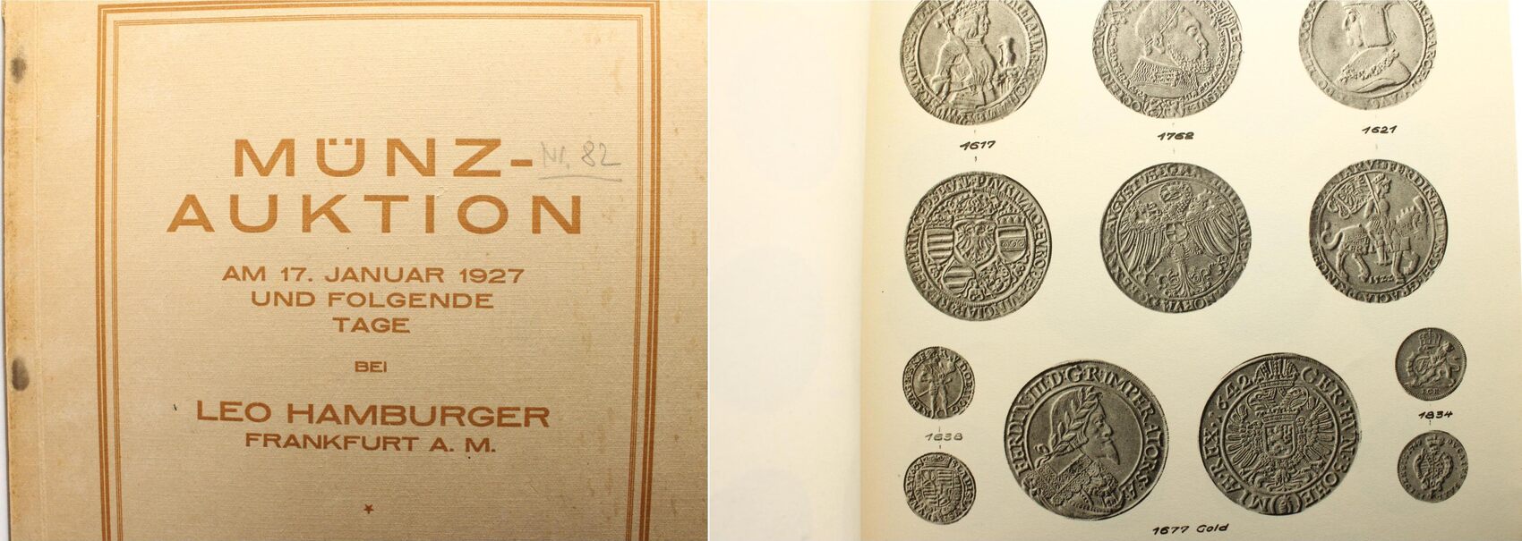 Auktionskataloge und Lagerlisten Auktion 1927 Hamburger, Leo(pold ...