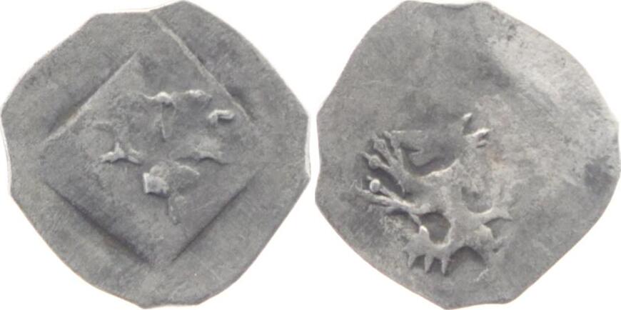 Bayern-Ingolstadt Pfennig Stephan III. und sein Sohn Ludwig VII. 1402 ...
