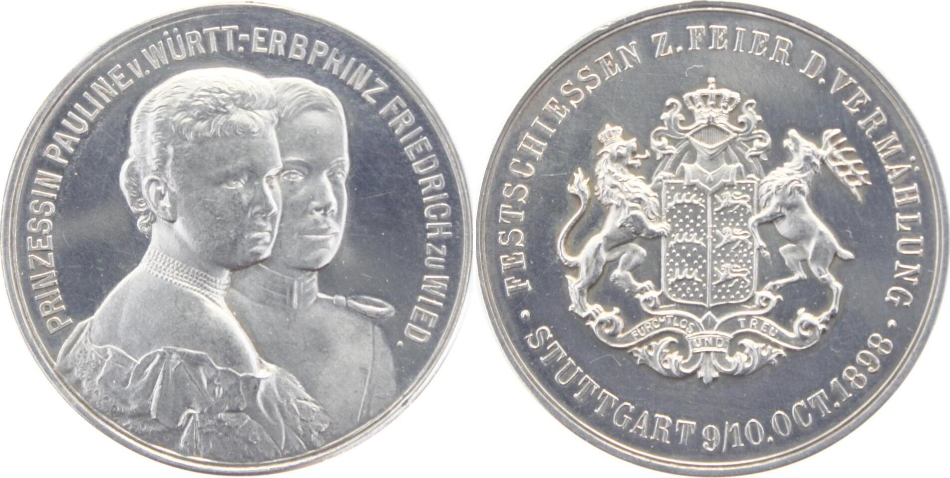 Württemberg (bayerisches Allgäu siehe Bayern) Medaille (o. Sign., bei M ...