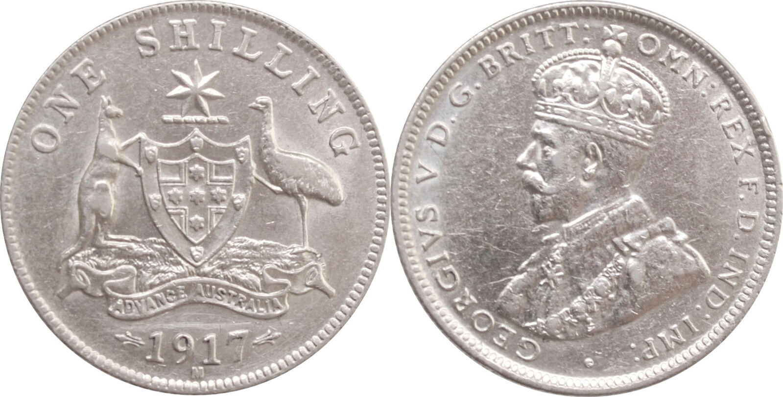 1 shilling Australia 1917 M, AU, King George V (1911 - 1936) | MA-Shops