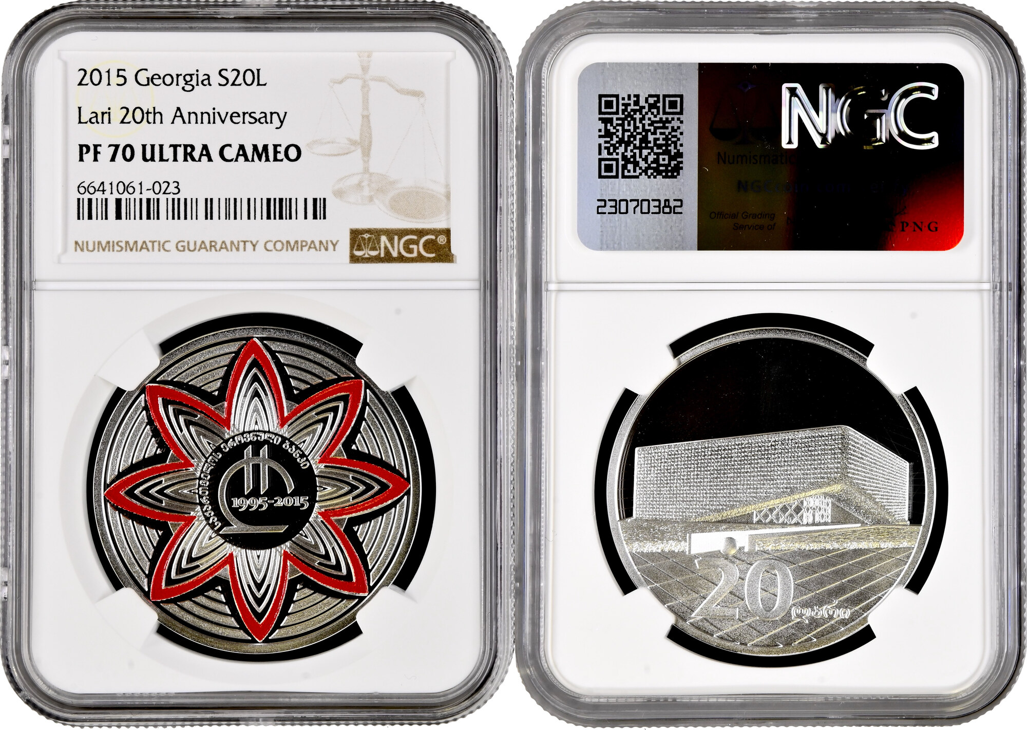 20 Lari Georgia 2015 NGC PF70 UC 20th Anniversary Lari Top Pop 2 0 20-lari-georgia-2015-ngc-pf70-uc-20th-anniversary-lari-top-pop-2-0