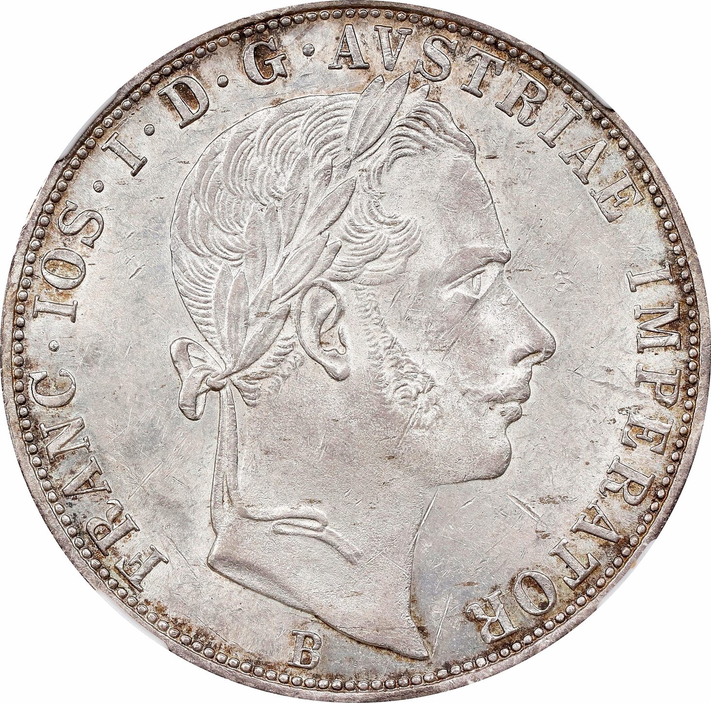 2 florin Austria 1859 B, NGC MS62, Emperor Franz Joseph I (1848 - 1916) | MA-Shops