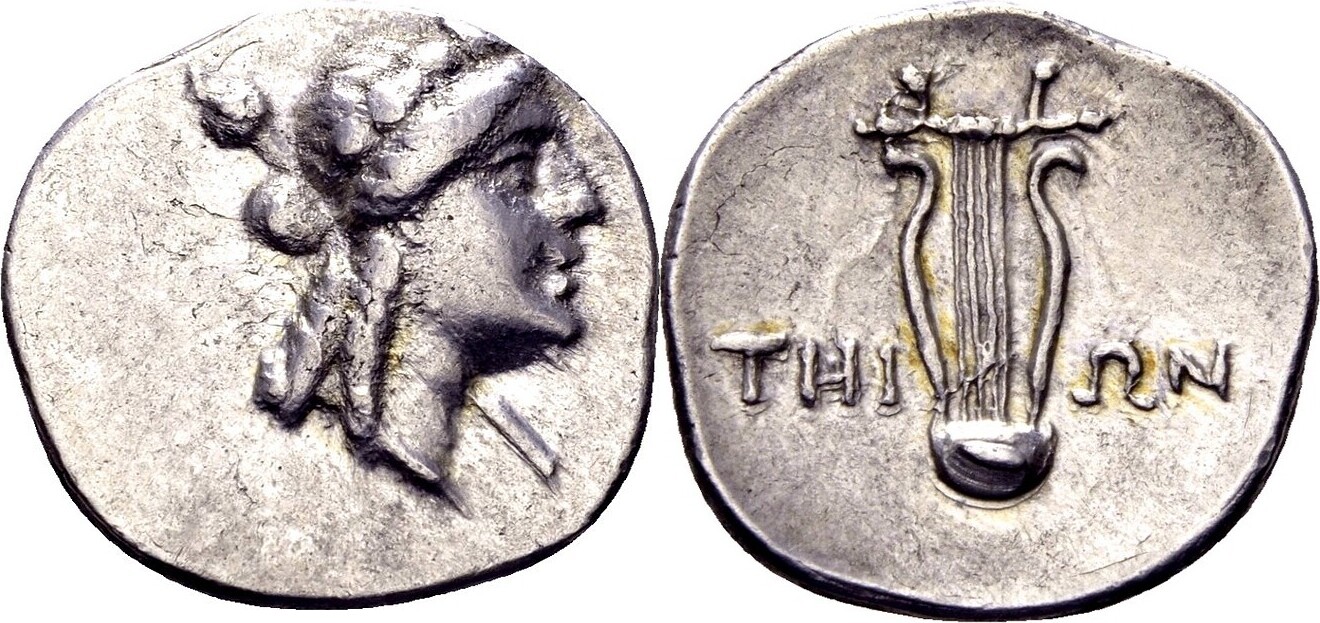 Ancient Greek triool circa 375-370 BC. Ionia, Teos Gutes sehr schön ...