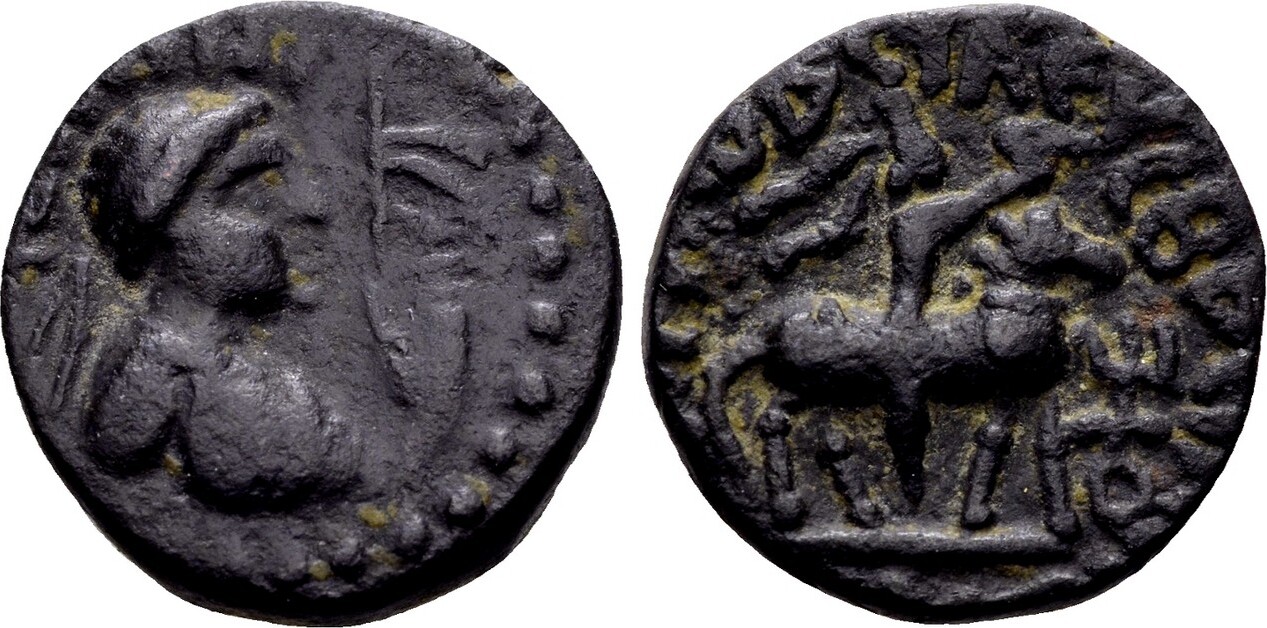 India drachm Circa 80-113 AD. Kushan Empire, Vima Takto (Soter Megas ...