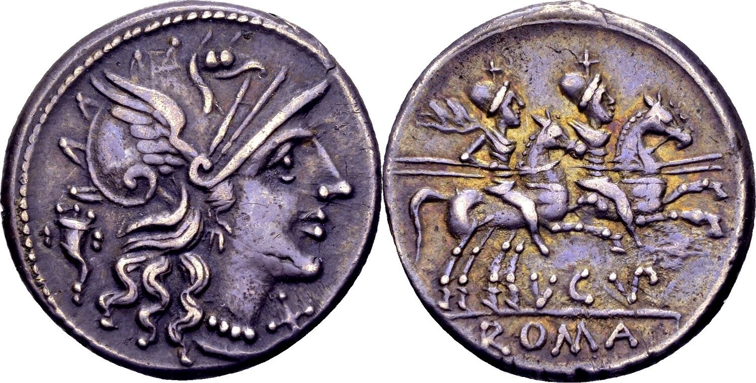 Roman Republican denarius 147 BC. L. Cupiennus Gutes sehr schön | MA-Shops