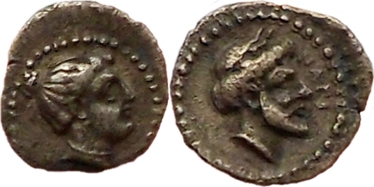 Ancient Greek obol 420-380 BC. Cilicia, Nagidos. Sehr schӧn | MA-Shops