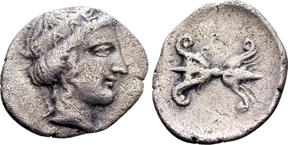 Ancient Greek obol ca. 330 BC. Elis, Olympia Sehr schӧn | MA-Shops