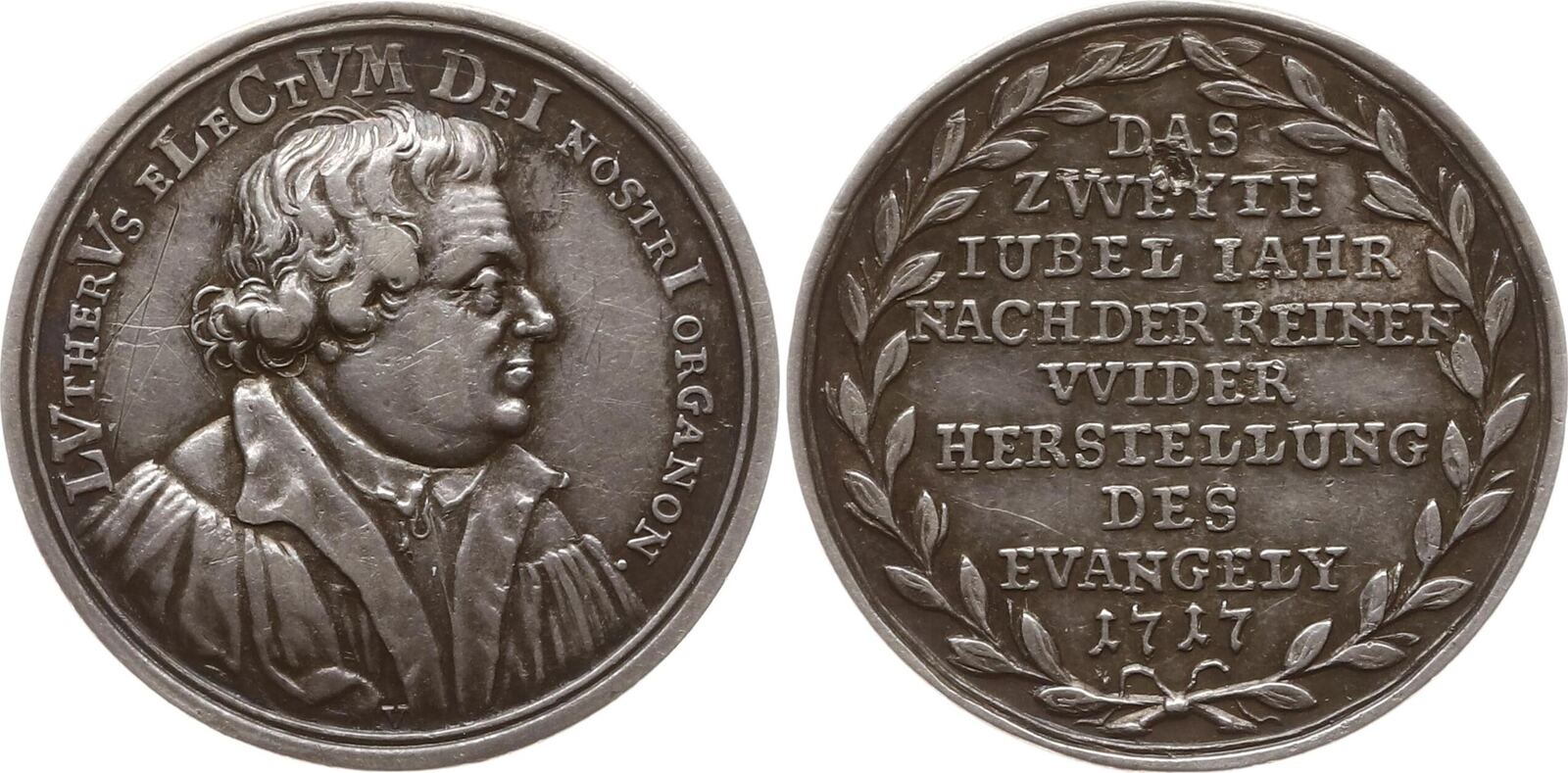 Nürnberg, Stadt Silberabschlag vom Doppeldukaten 1717 v. G.W. Vestner ...