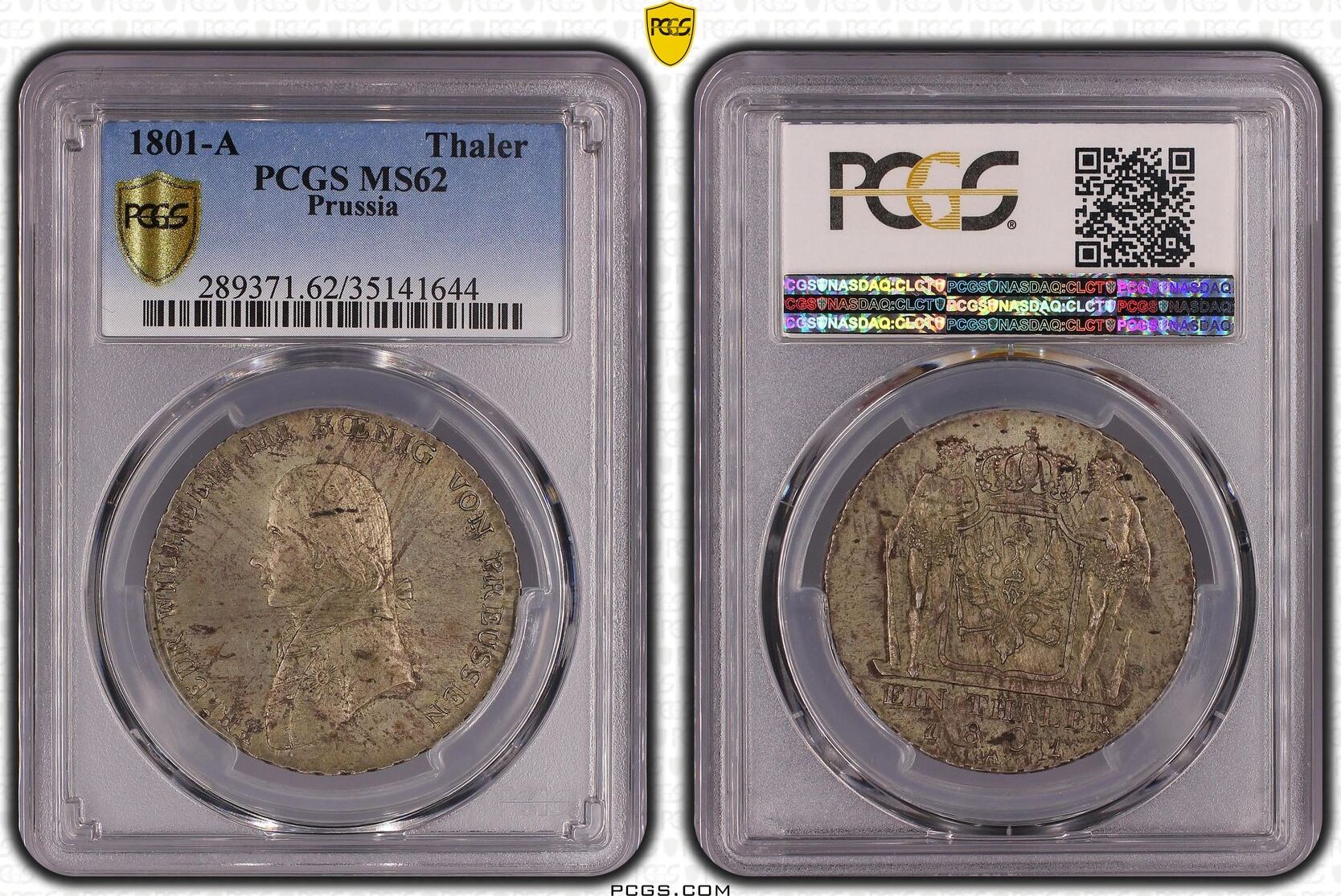 Prussia Thaler 1801-A Taler Brandenburg Preussen 1803 A Friedrich ...