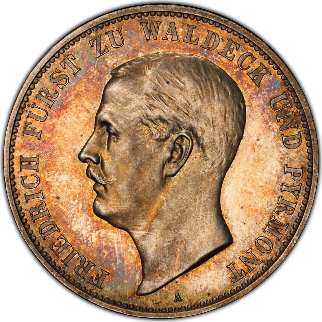 Waldeck-Pyrmont 1903-A 5 Mark Waldeck und Pyrmont 1903 Friedrich Jaeger ...
