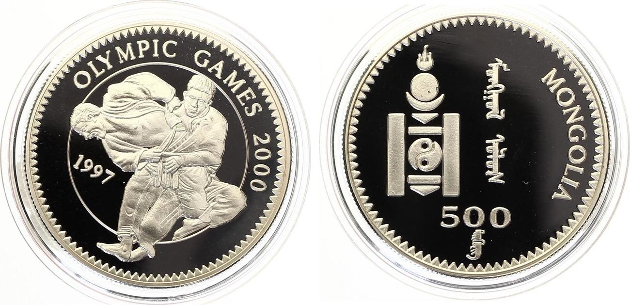 500 Tugrik 1997 Mongolei Olympische Spiele Judo pp | MA-Shops