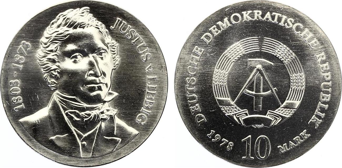 1978 10 Mark Liebig f.st Avers 2 kl. Kratzer | MA-Shops