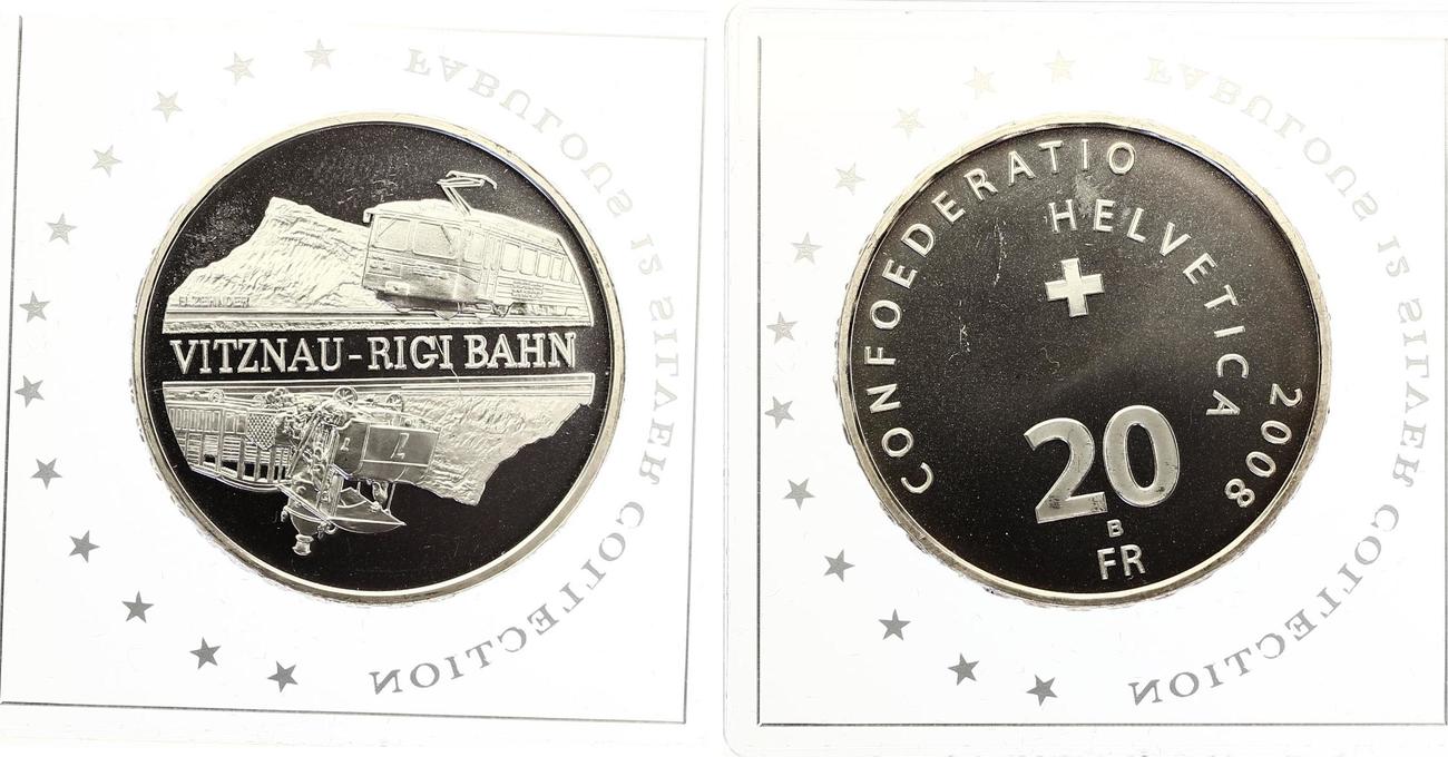 Schweiz 20 Franken 2008 Vitznau - Rigi Bahn st | MA-Shops