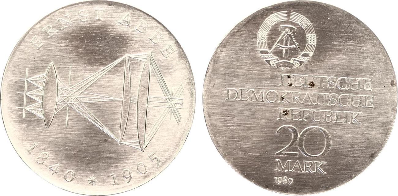 1980 20 Mark Abbe stempelglanz Revers kl schwarze Pünktchen | MA-Shops