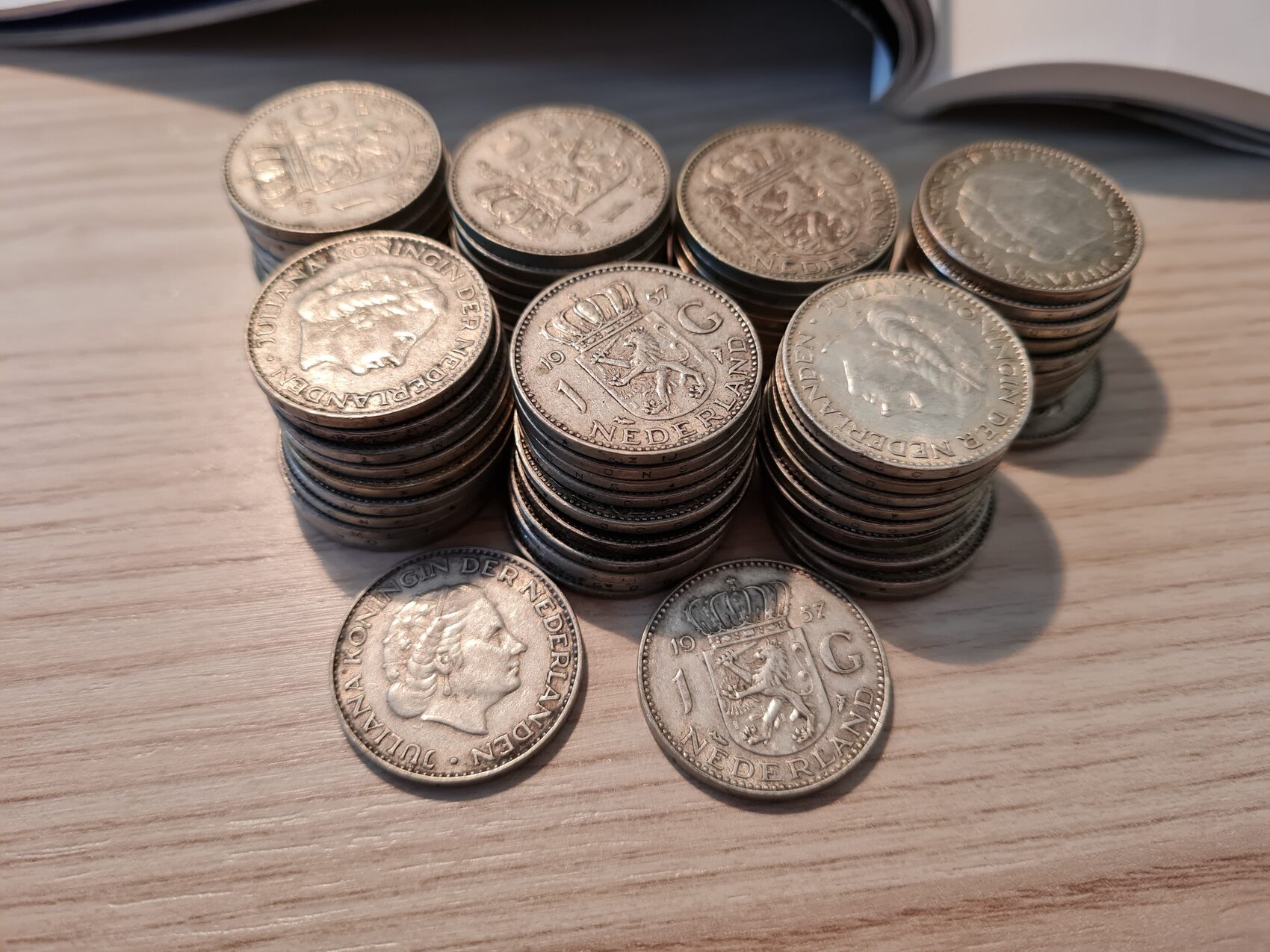 1954 1967 Niederlande 72 x 1 Gulden Silber 6,50 Gramm 720 Silber Lot ss ...