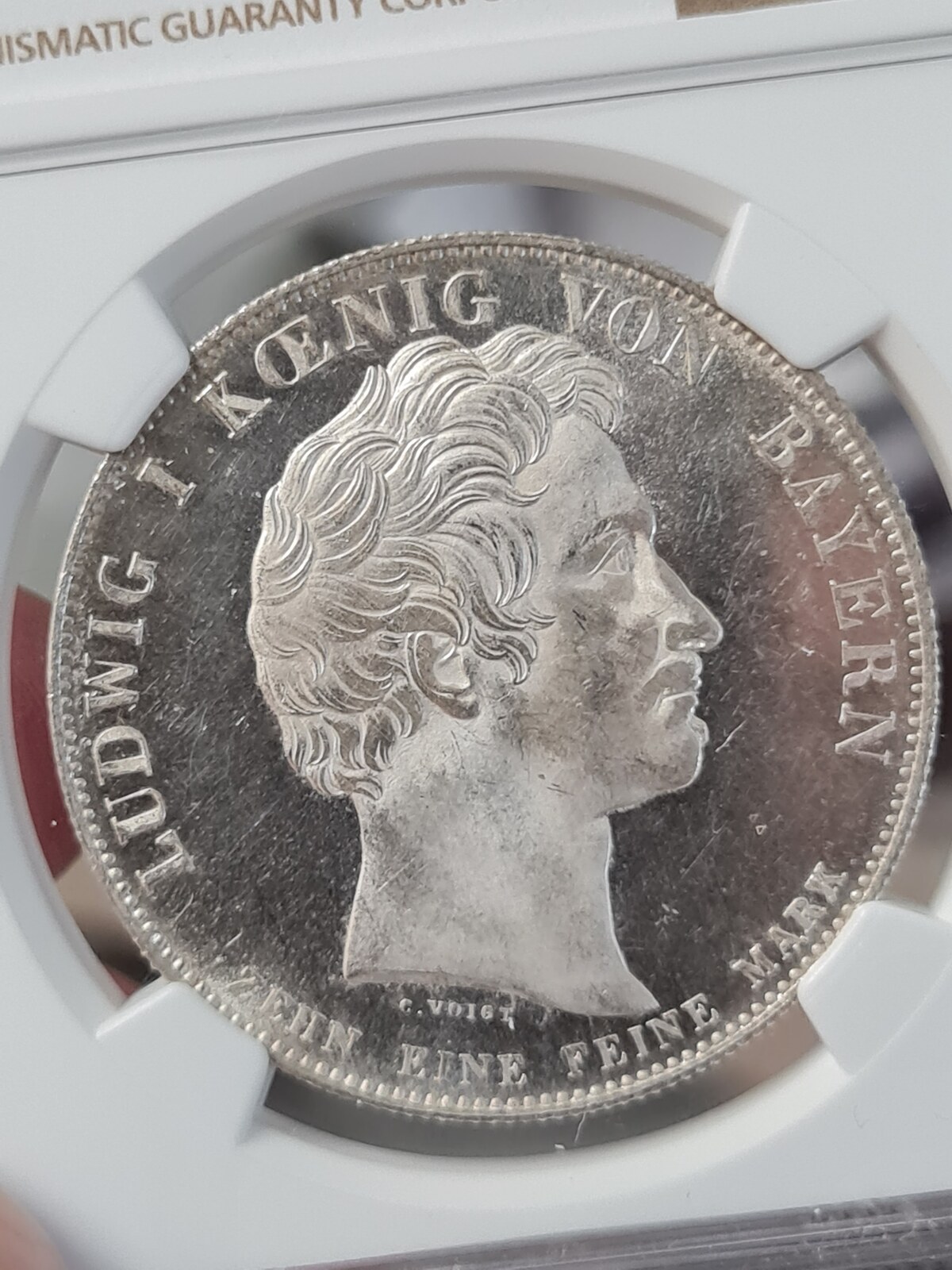 GERMANY 1832 Bayern Ludwig I 1 Taler Griechenlands erster König Otto ...