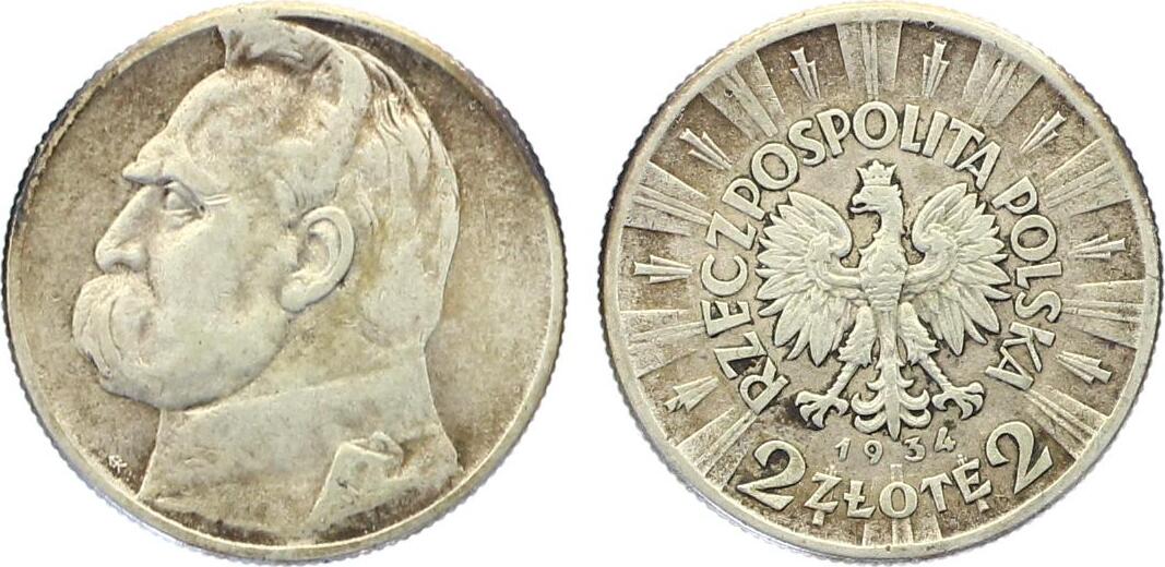 1934 Polen 2 Zloty ss-vz | MA-Shops