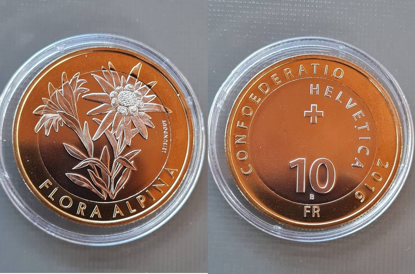 2017 Schweiz 10 Franken Enzian Flora Bankfrisch | MA-Shops