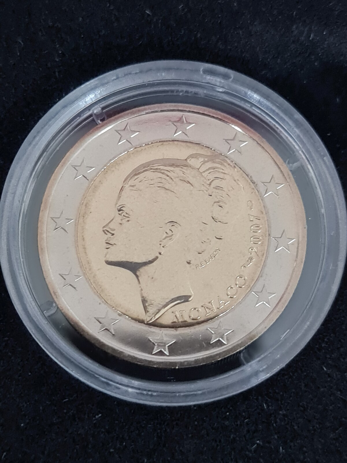 2007 2 Euro Monaco Grace Kelly bankfrisch mit Umverpackung und Etui ...