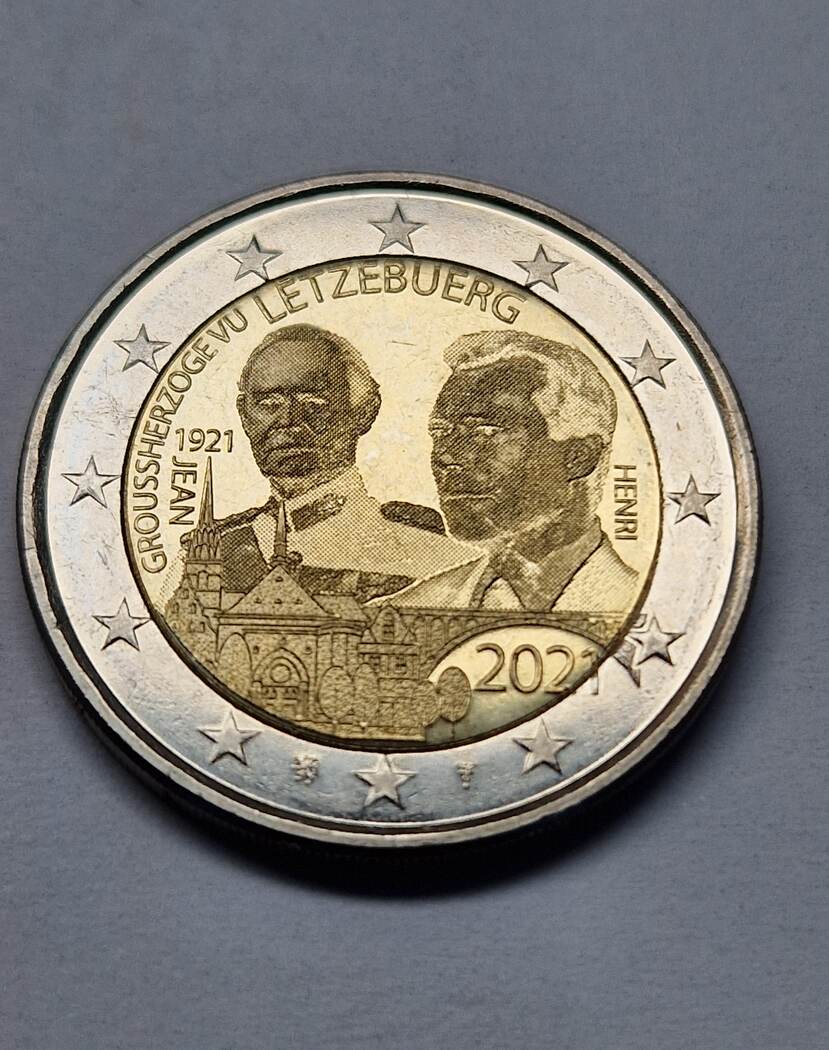 2021 2 Euro Luxemburg Jean Foto Bankfrisch | MA-Shops